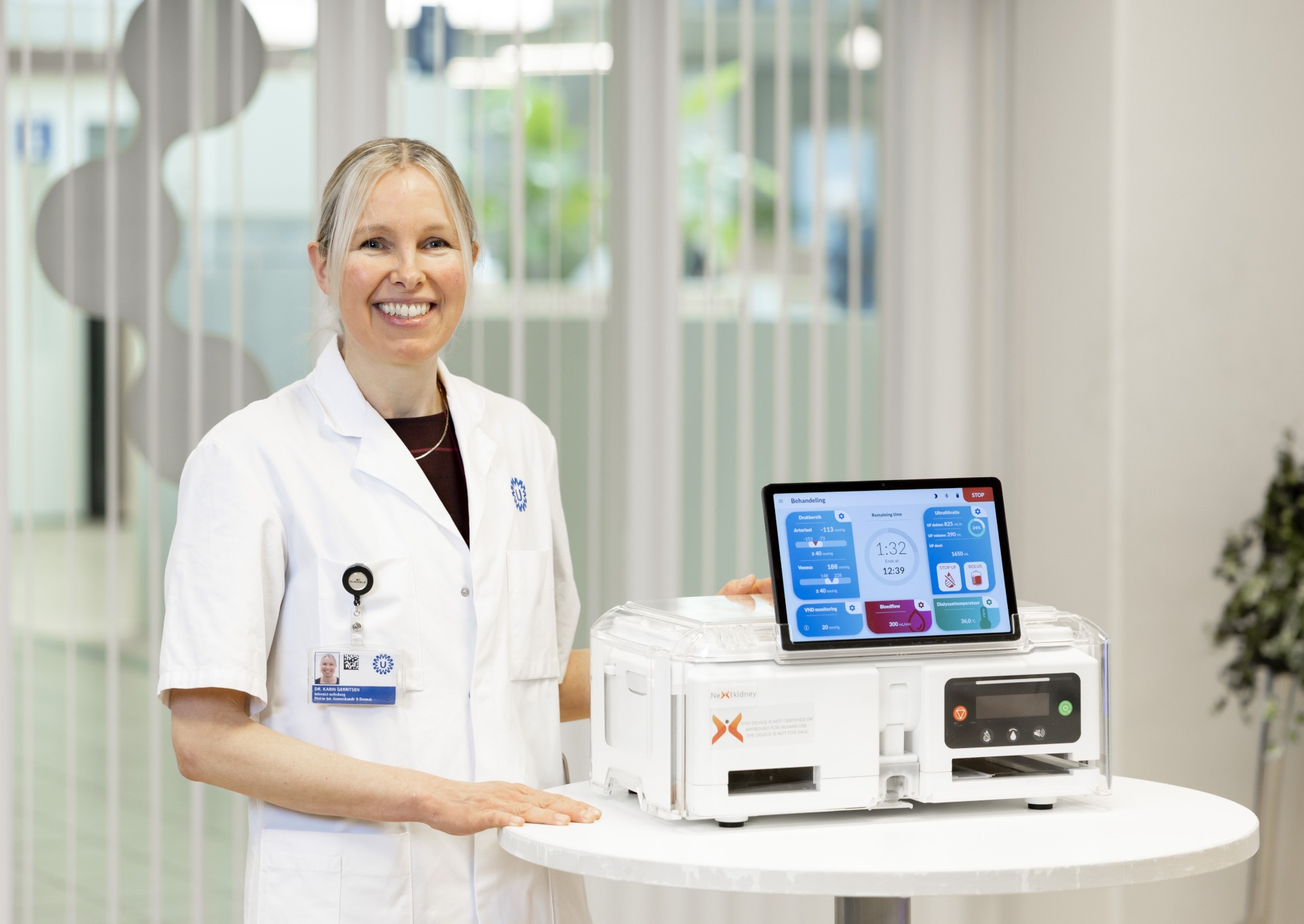 Test started with portable artificial kidney - Research at UMC Utrecht
